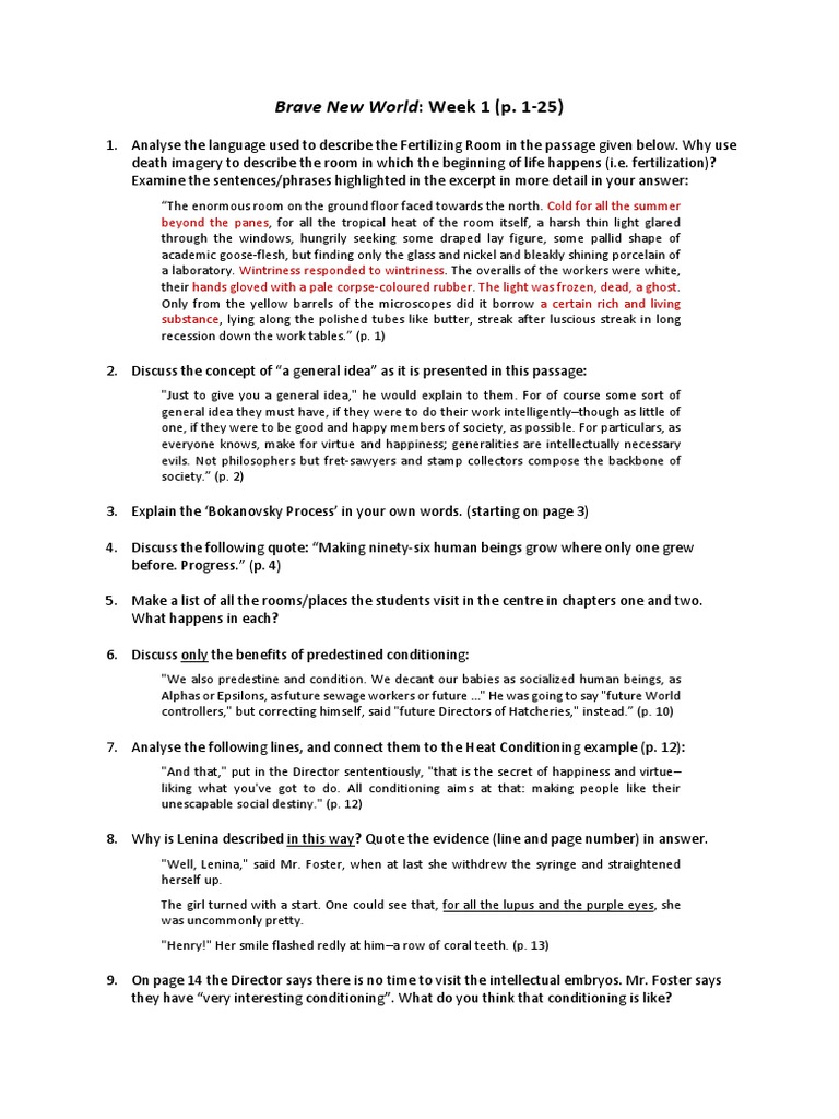 Brave New World: An Analysis of the Fertilization Room and Bokanovsky ...