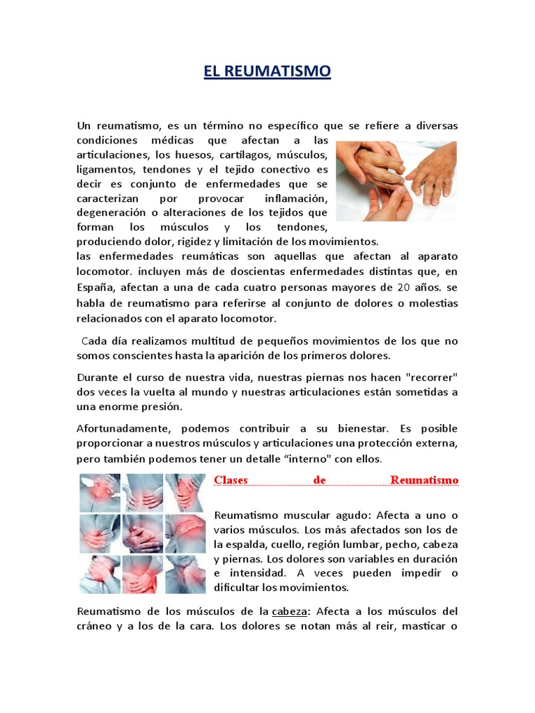 El Reumatismo | PDF | Hombro | Medicina