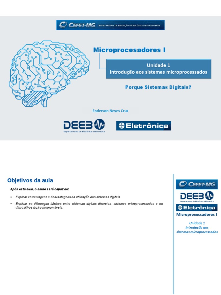 Mpi U102 Introdução Aos Sistemas Microprocessados Por Que Sistemas