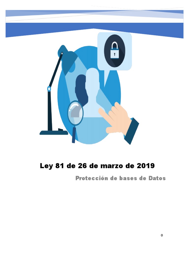 Ley 81 de 26 de Marzo de 2019 | Descargar gratis PDF | Privacidad de la ...