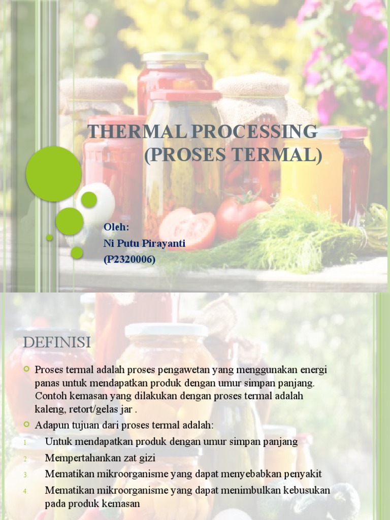 Thermal Processing | PDF