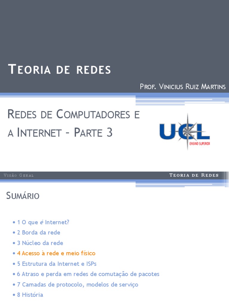 03-Redes de Computadores e A Internet-Parte3 | PDF | Rede de ...