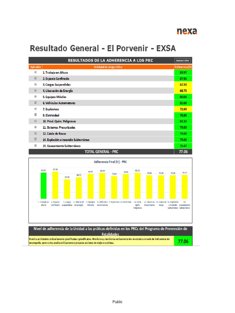Plan de Acción de PRC - EXSA | PDF