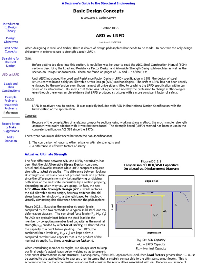 ASD Vs LRFD | PDF | Strength Of Materials | Civil Engineering