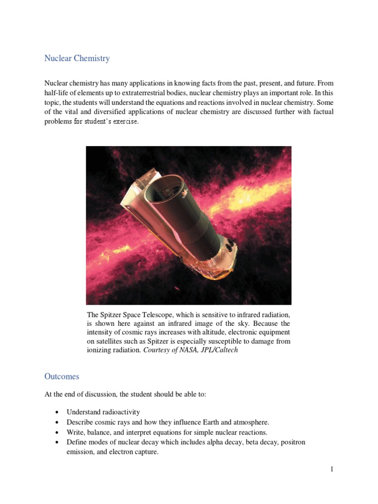 Nuclear Chemistry | PDF | Radioactive Decay | Ionizing Radiation