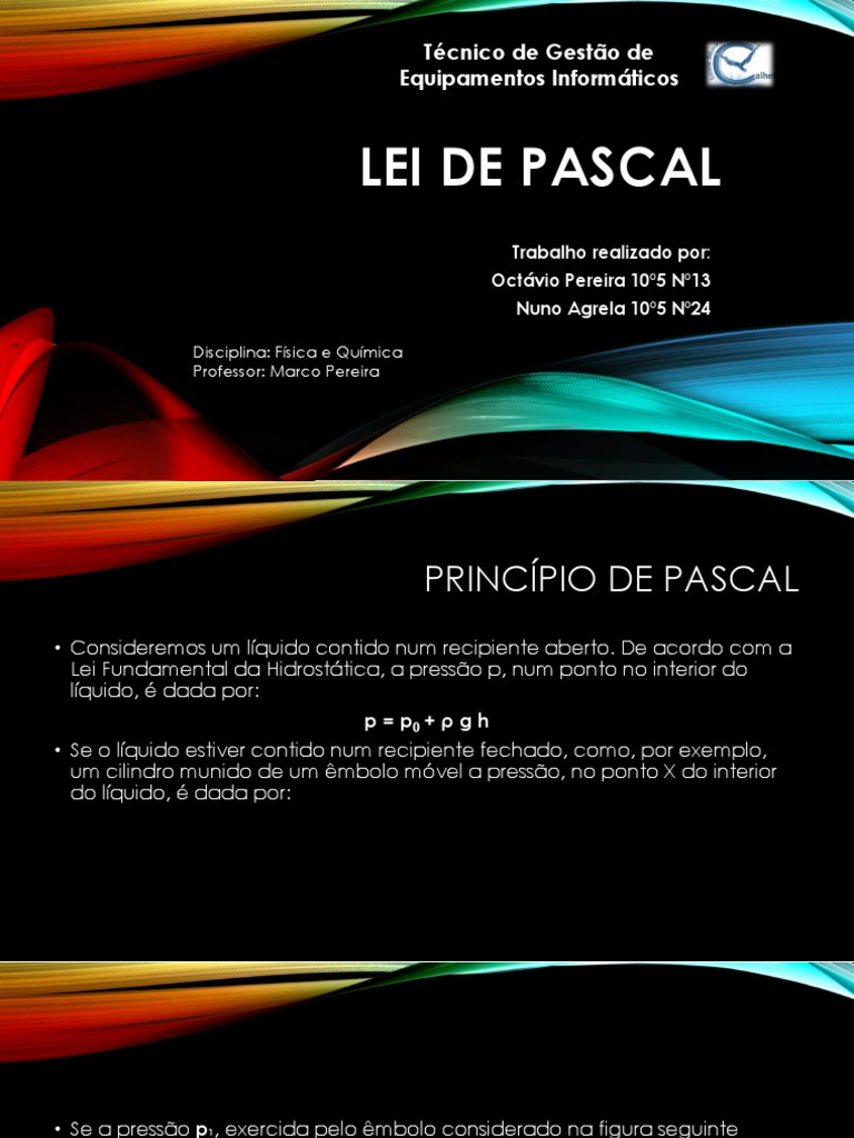 Lei de Pascal | PDF
