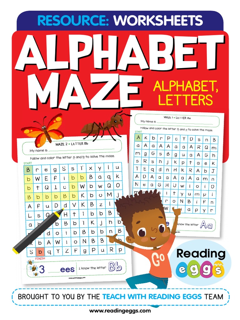 Alphabet Maze | PDF | Phonics | Applied Linguistics