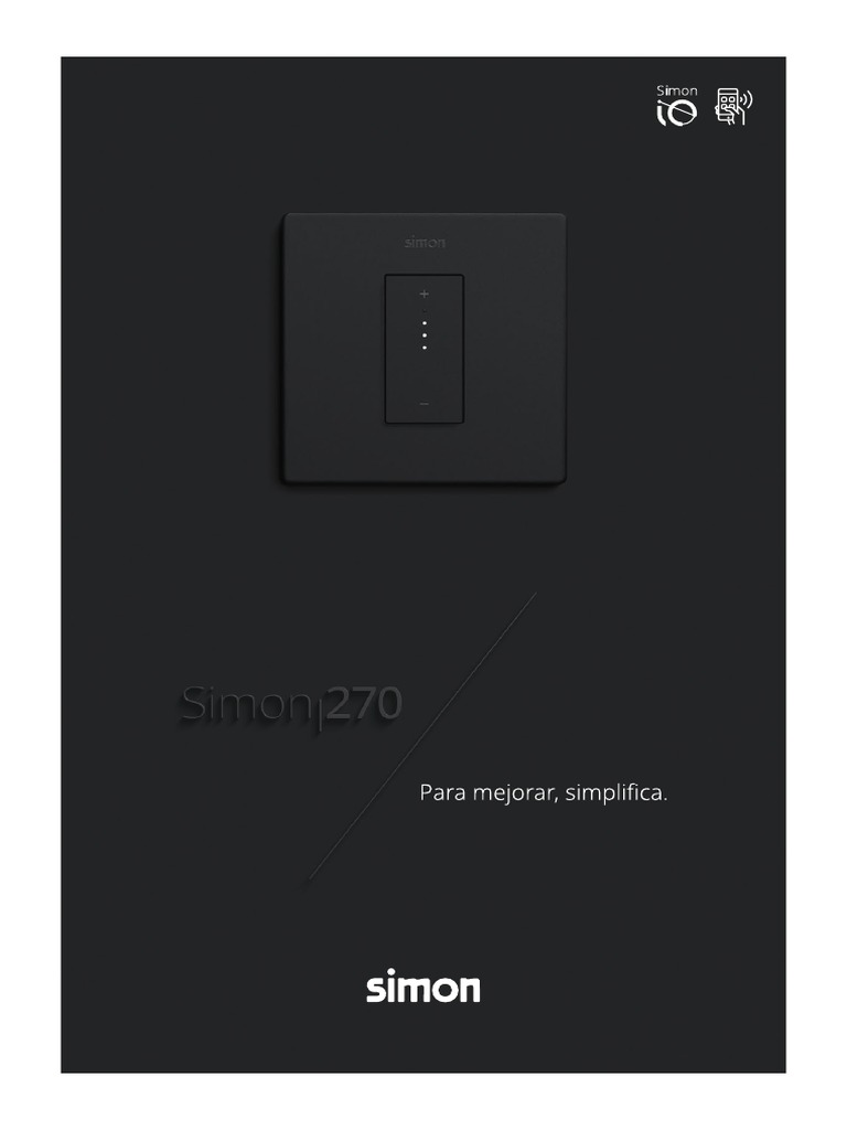 Catálogo Simon 270 | PDF | Aplicación movil | Diseño