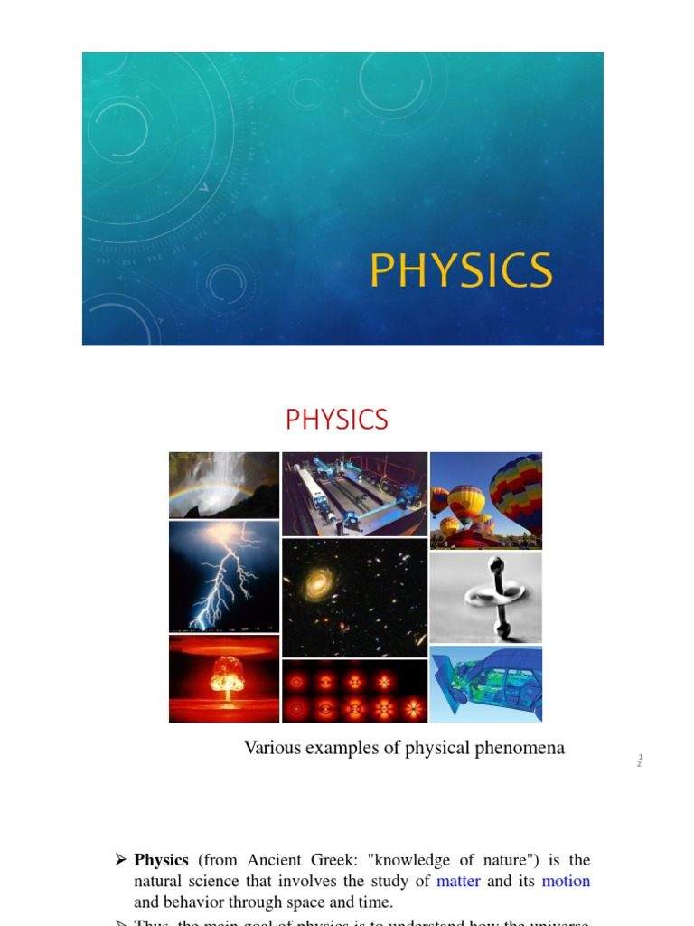 Introduction to Mechanics in Physics | PDF | Mechanics | Physics