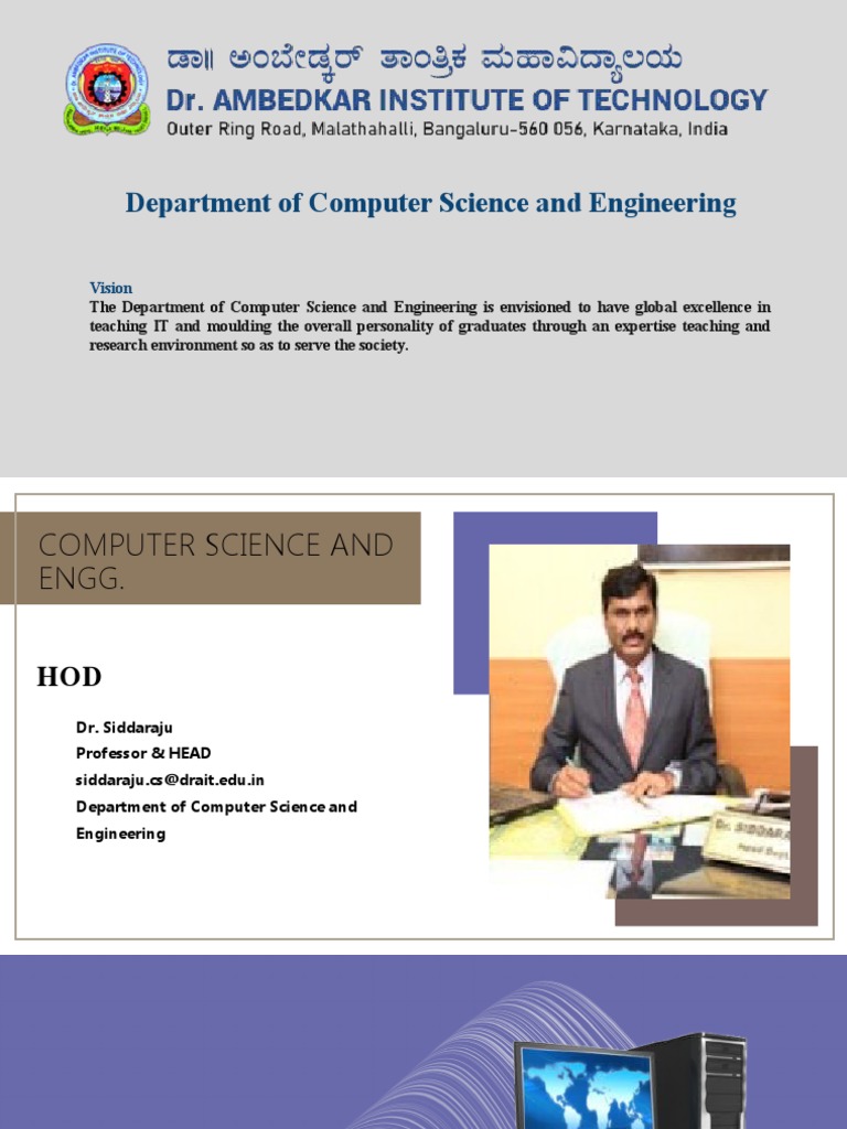 Department of Computer Science and Engineering: Vision | PDF ...