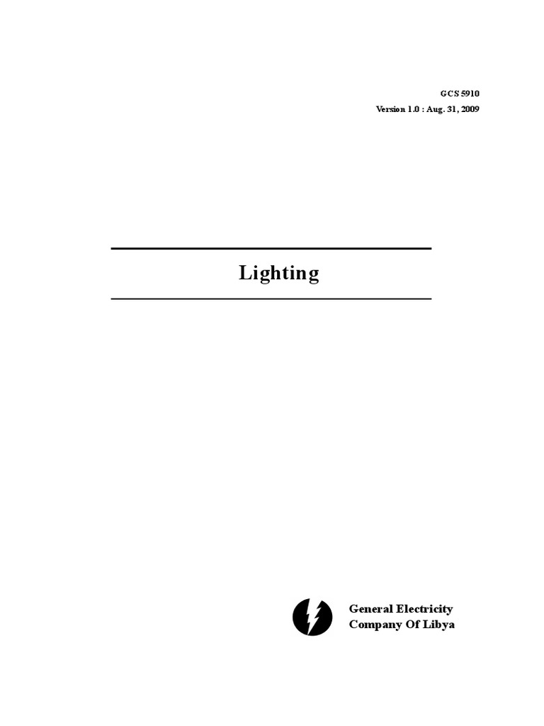Substation Lighting Installation Guide | PDF | Lighting | Electrical ...