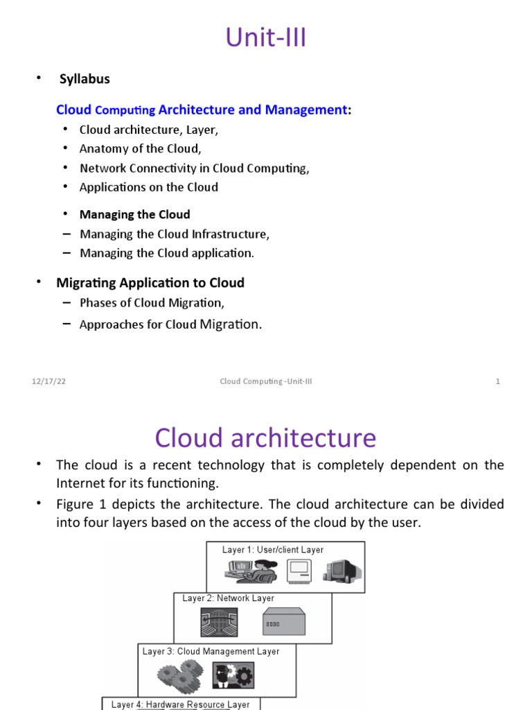 Cloud Computing Unit-3 | PDF | Cloud Computing | Computer Network