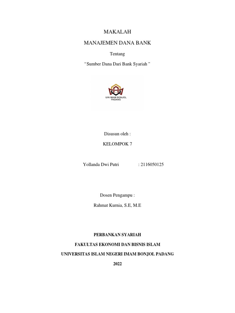 Makalah Pengantar Perbankan Kelompok 2 | PDF