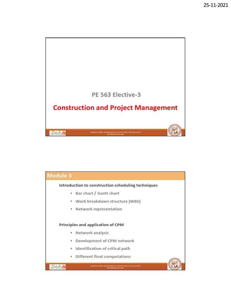 Module 3 Handouts | PDF | Project Management