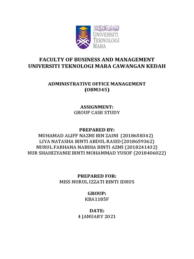 Obm345 Group Case Study | PDF | Performance Appraisal | Employment