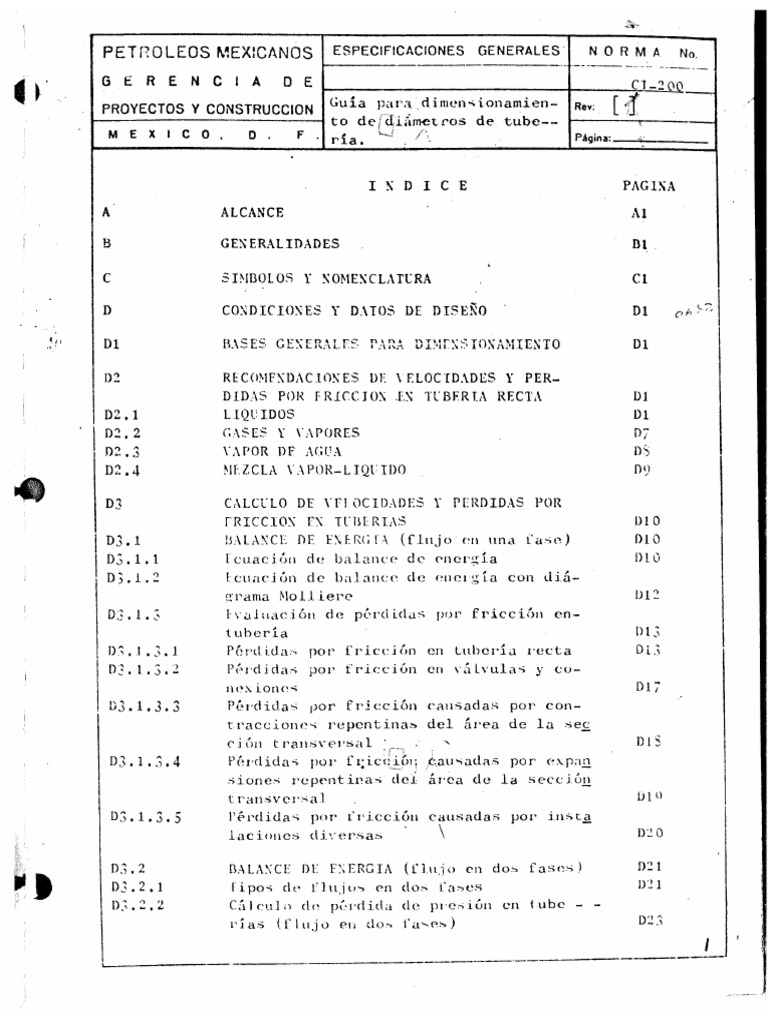 CT-200 (Guia para Dimensionamiento de Tuberias) | PDF
