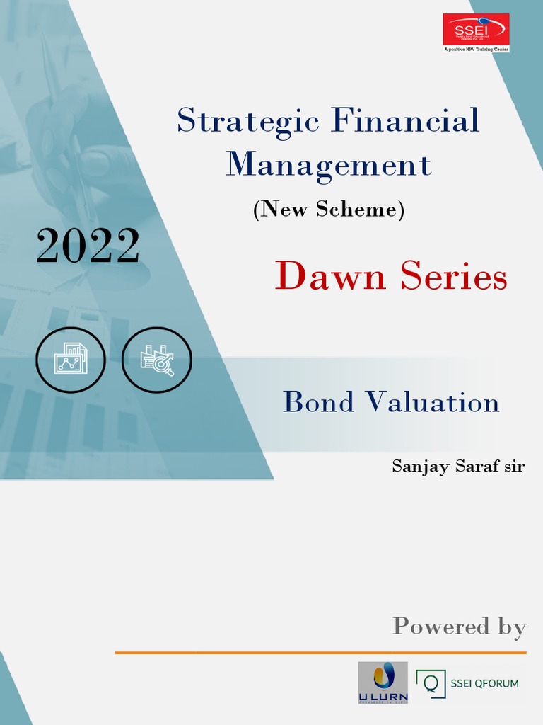Ca Final SFM (New Scheme) Dawn 2022 - Bond Valuation | PDF | Bonds ...
