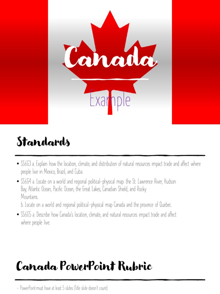 Canada Rubric | PDF