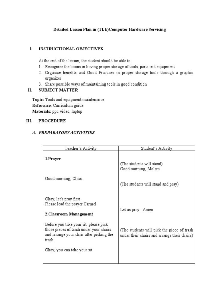 Detailed Lesson Plan 8 | PDF