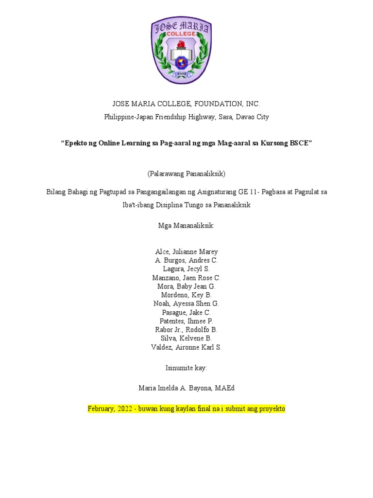 Filipino Research | PDF