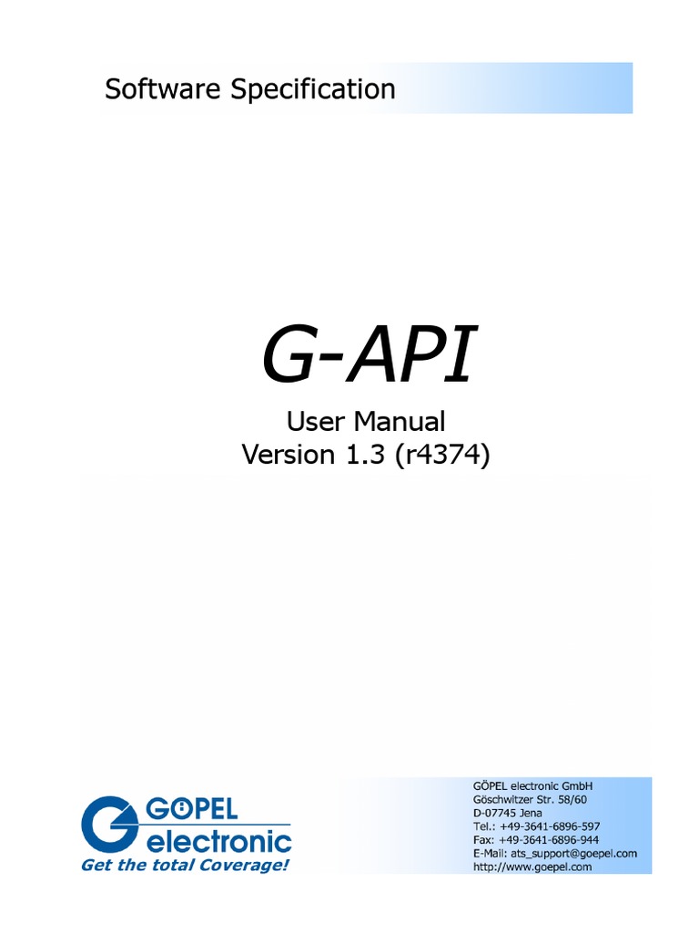 G API Manual | PDF | Callback (Computer Programming) | Pointer (Computer Programming)