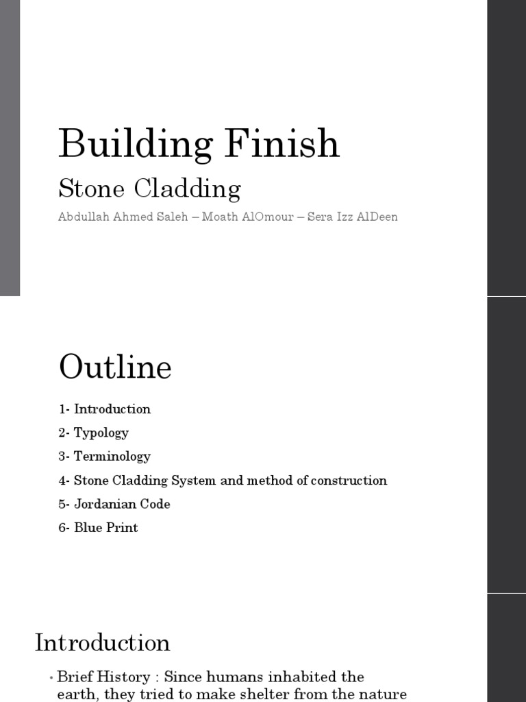 03 B Building Finishing 2020 2021 Stone Cladding Group3 Revised | PDF ...