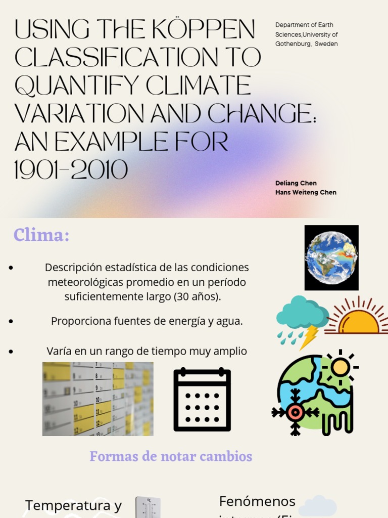 Variación Climática según Köppen 1901-2010 | PDF | Clima | Precipitación