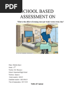 Mathematics Sba Cover Page | PDF