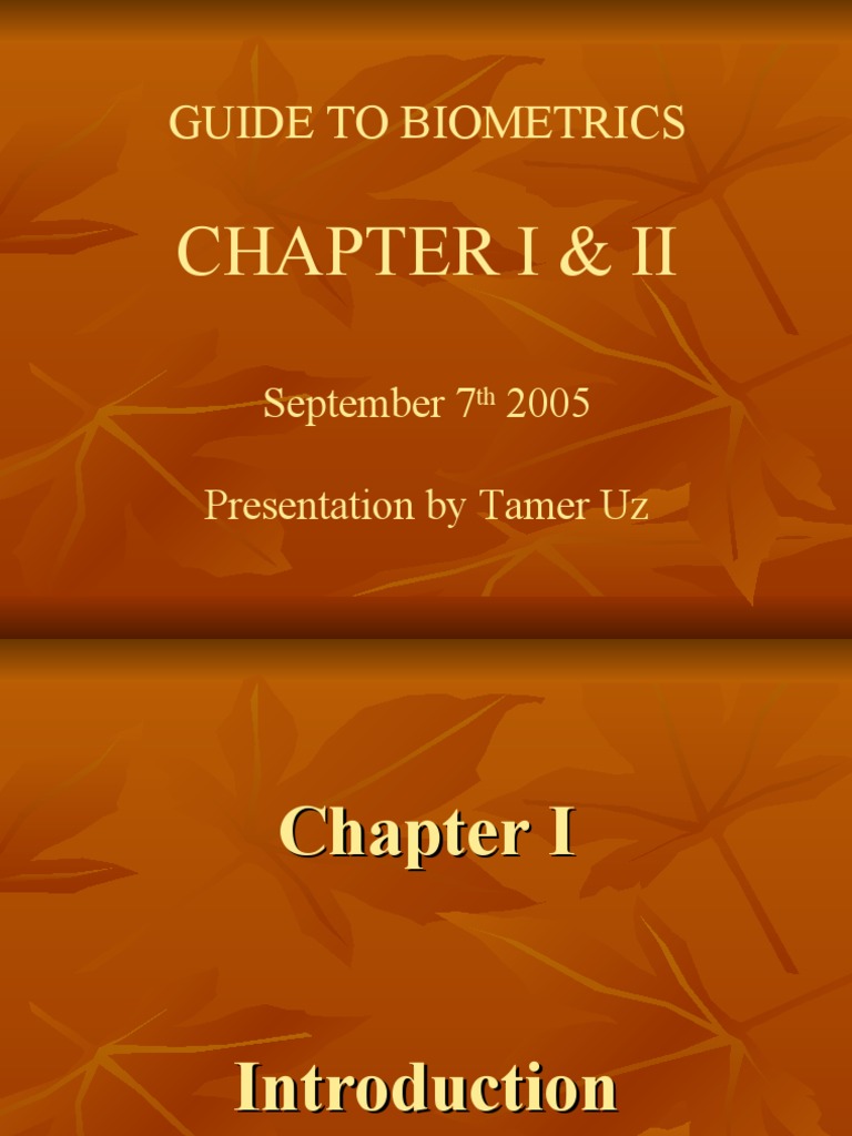 Chapters 1 2 | PDF | Biometrics | Authentication