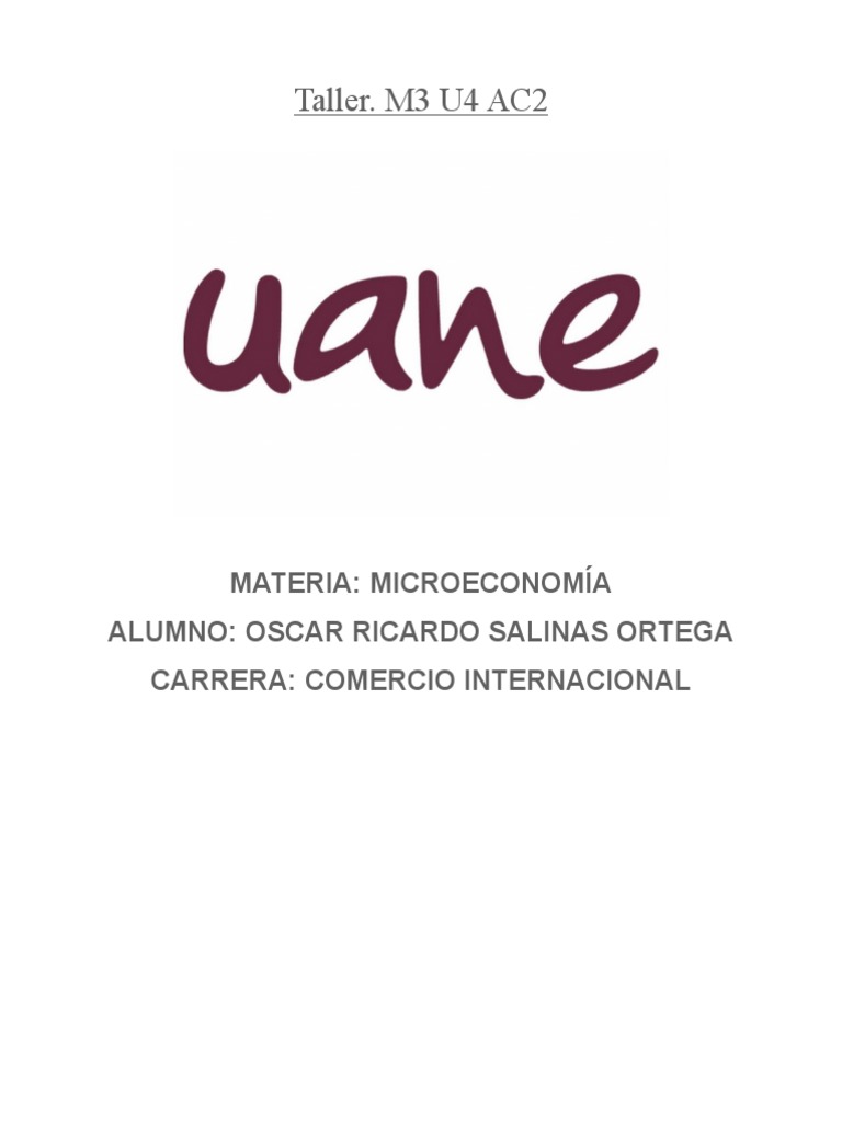 Taller. M3 U4 AC2 | PDF