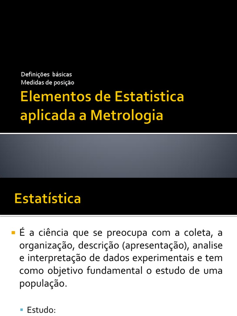 Introdução à Estatística Básica | PDF | Dados | Amostragem (Estatística)