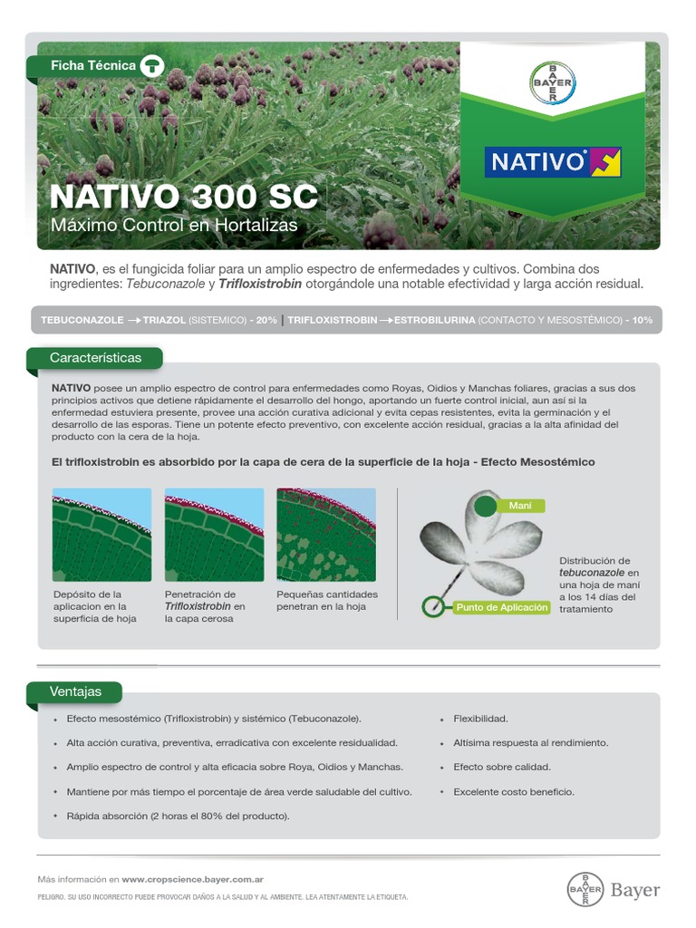 Ficha Técnica del Fungicida Nativo 300 SC | PDF