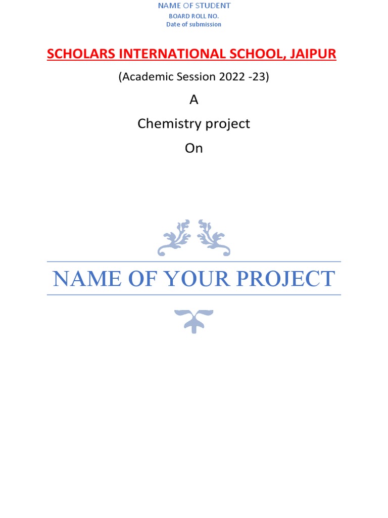 Chem Project File | PDF