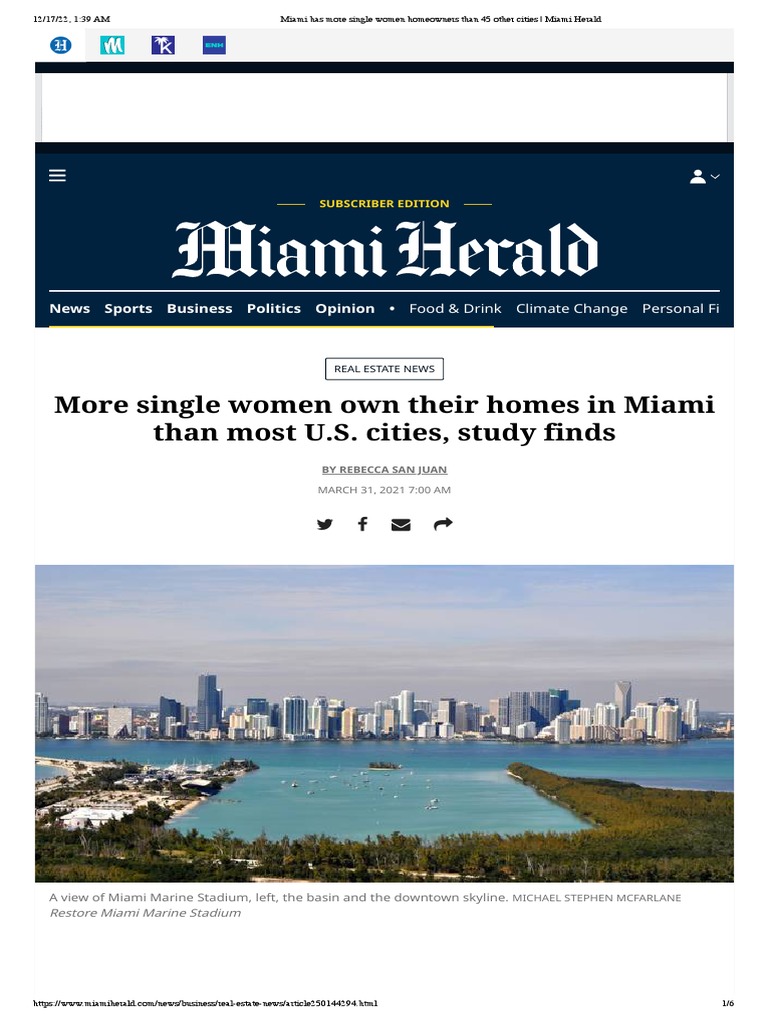 Miami Has More Single Women Homeowners Than 45 Other Cities - Miami ...