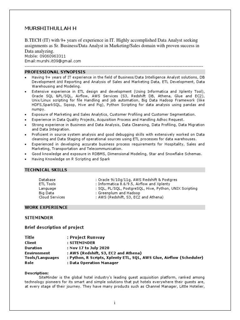 Murshith Data Analyst Profile | PDF | Data Analysis | Databases