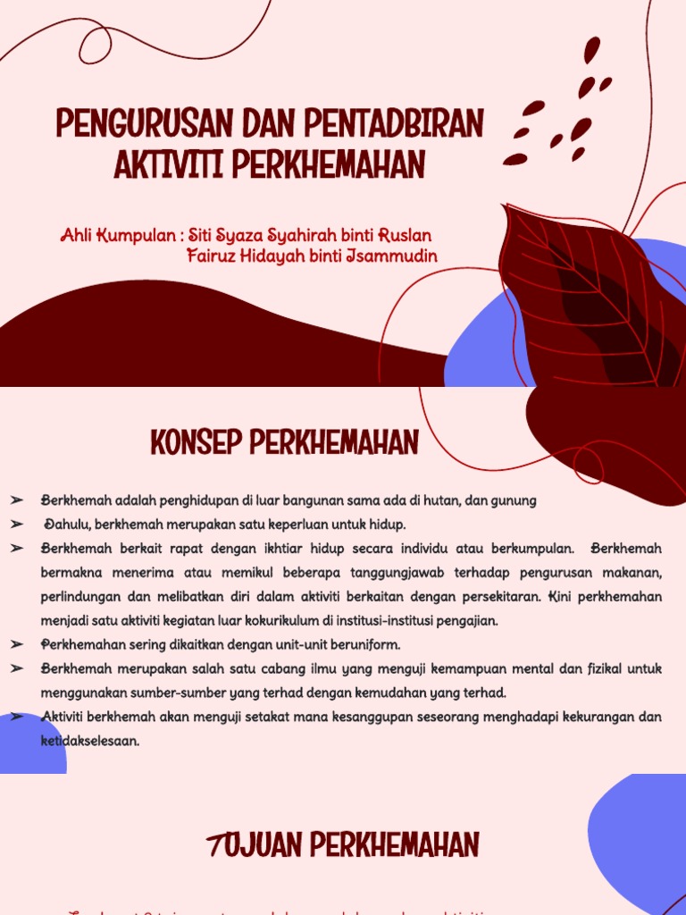 Panduan Lengkap untuk Pengurusan dan Pelaksanaan Aktiviti Perkhemahan yang Berjaya | PDF