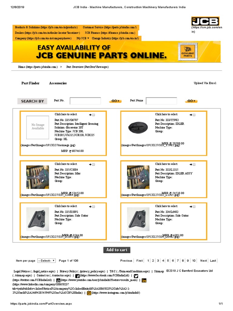 Part Finder Accessories | PDF | Construction Equipment