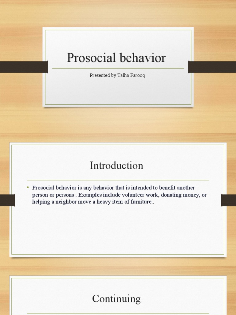 Prosocial Behavior | PDF