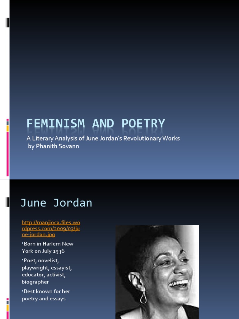 Feminism and Poetry | PDF