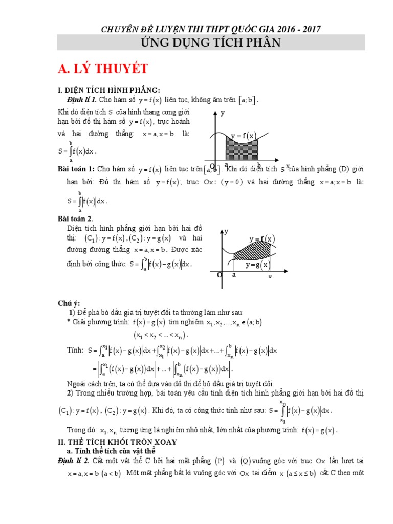 Huong Dan Giai Va Bai Tap Ung Dung Cua Tich Phan Pham Van Huy | PDF