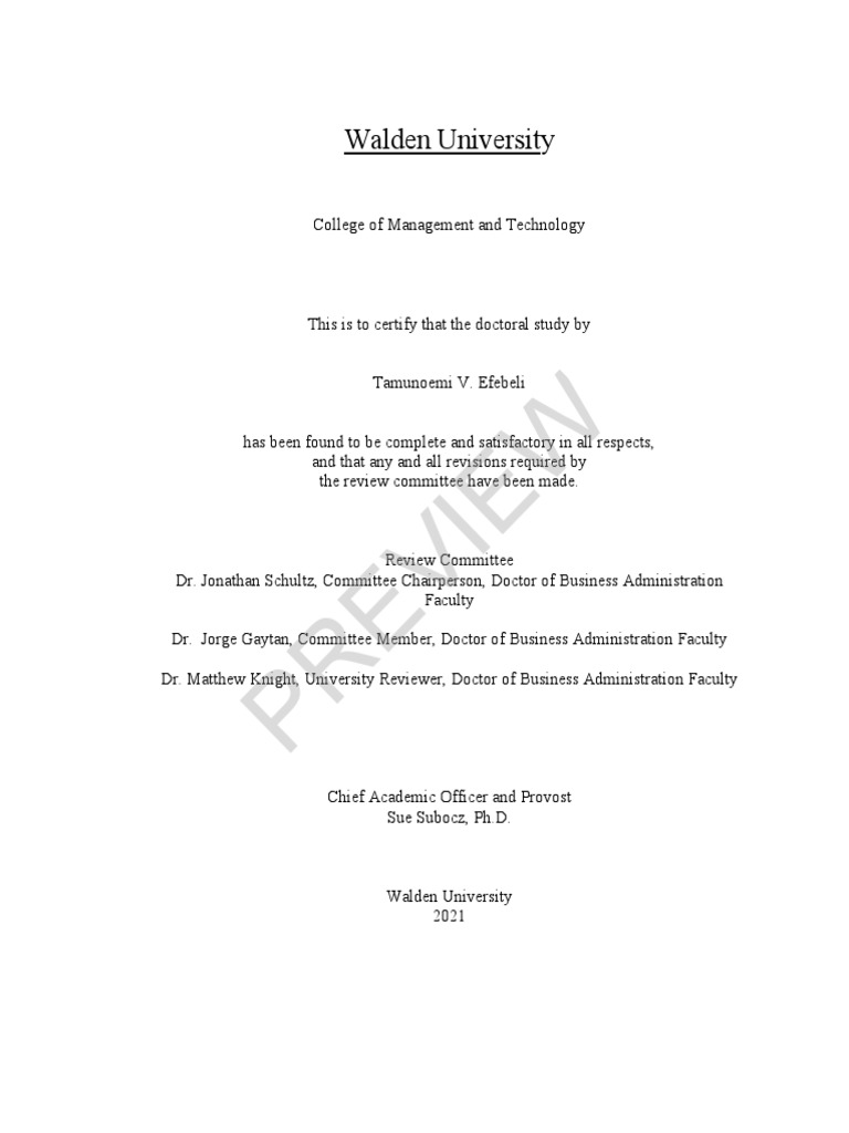 Preview: Walden University | PDF | Chaos Theory | Qualitative Research