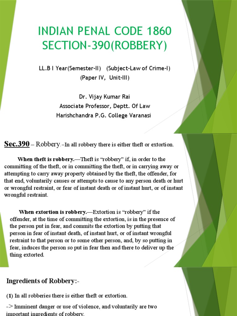 Dr. Vijay Kumar Rai 2 | PDF | Robbery | Theft
