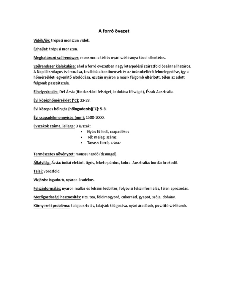 A Forró Övezet | PDF