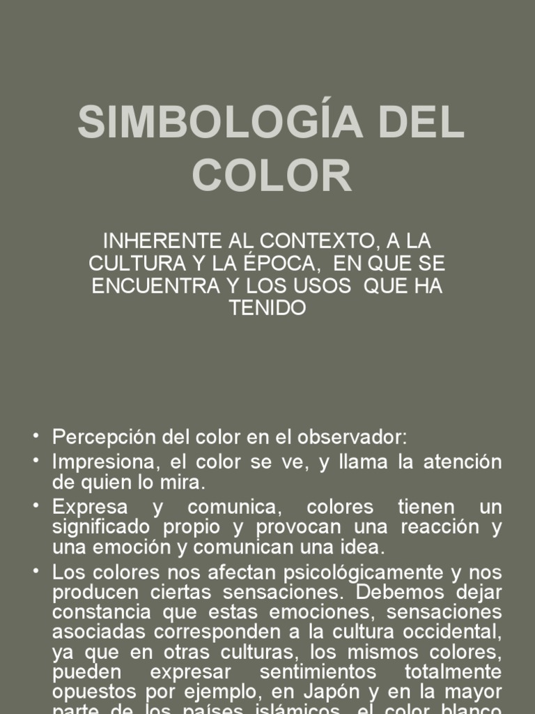 SIMBOLOGIA DEL COLOR (1) | PDF | Color | Rojo