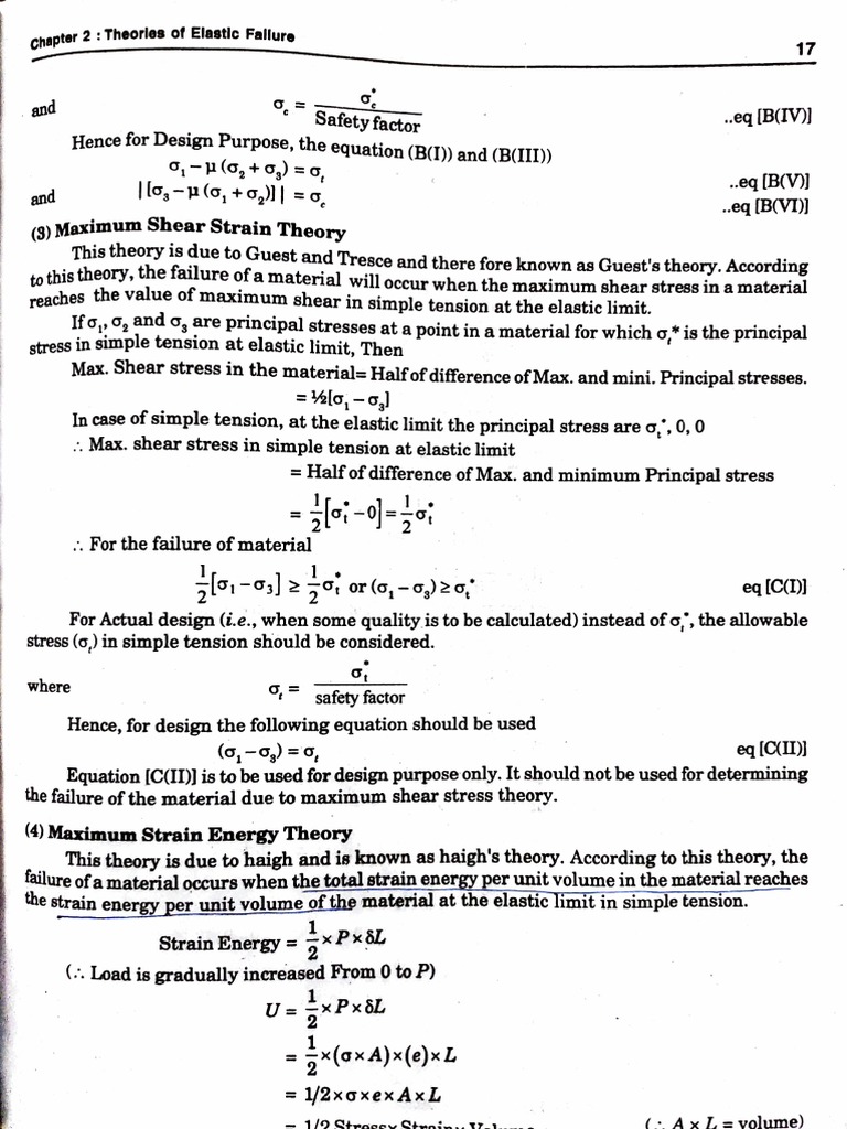 Elastic Failure Theories Guide | PDF | Elasticity (Physics) | Stress (Mechanics)