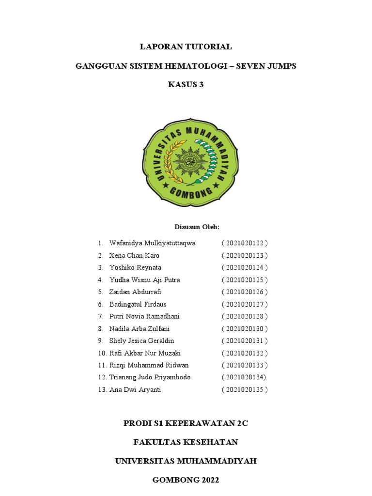 Tutorial Seven Jumps: Hematologi Kasus 3 | PDF