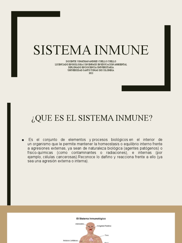 Sistema Inmune | Descargar gratis PDF | Sistema inmune | Autoinmunidad