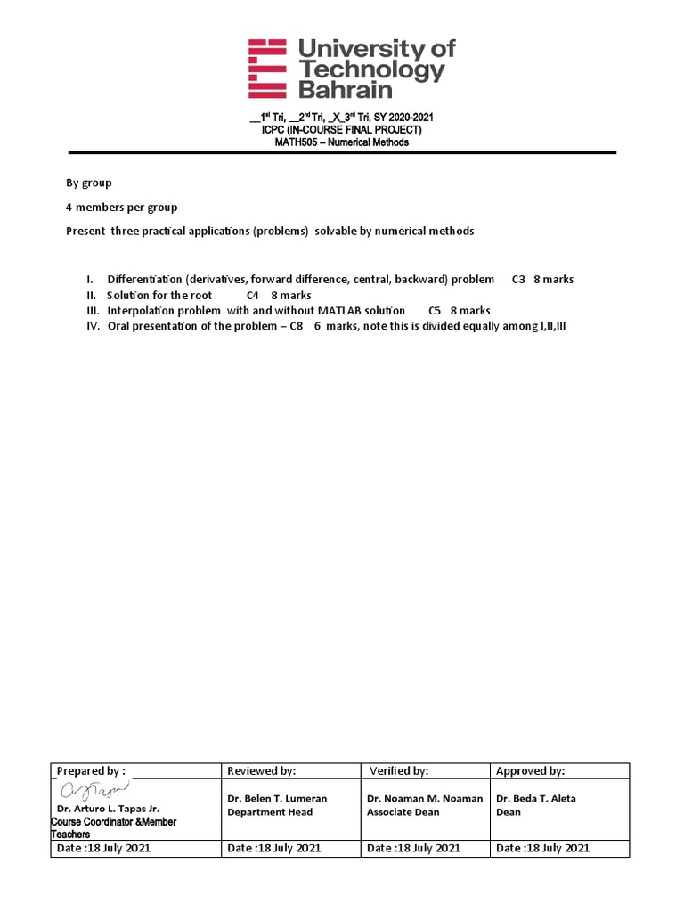 UTB Project | PDF | Derivative | Integral