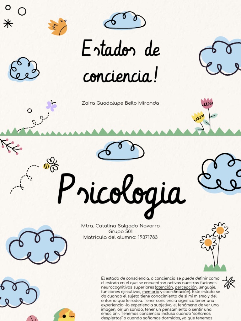 Estados De Conciencia Pdf Experiencia Cerebro