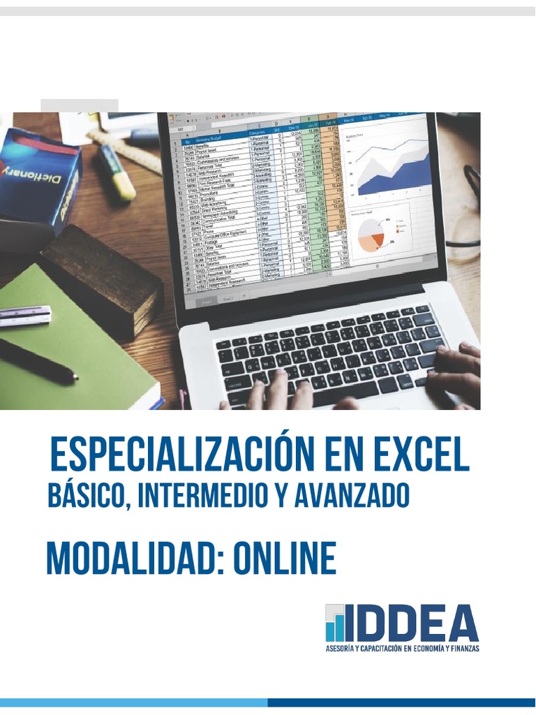 Especializacion en Excel - IDDEA | PDF | Hoja de cálculo | Visual Basic para Aplicaciones